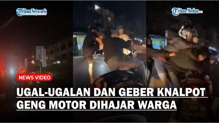 Sok Jago Ugal-ugalan dan Geber Knalpot di Jalanan, Geng Motor ini Dihajar Warga - Tribun-medan.com