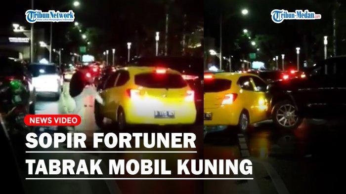 Sopir Fortuner Tabrak Mobil Kuning dan Mengancam Gunakan Senjata ...