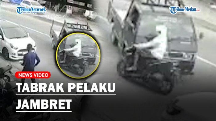 Sopir Pikap Nekat Banting Setir ke Kanan Tabrak Pelaku Jambret yang ...