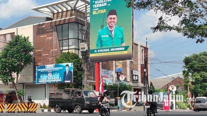 Maju Pilkada Blitar, Wasekjen GP Ansor Syauqul Muhibbin Gencar Pasang Baliho Cari Dukungan ...