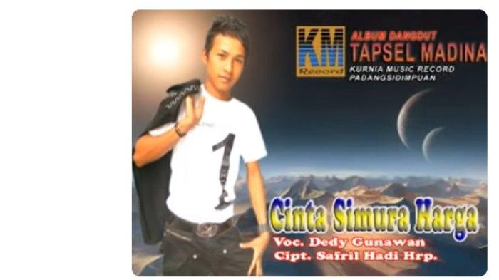 Lirik Lagu Tapsel Cinta Simura Arga yang Dinyanyikan Dedy Gunawan ...