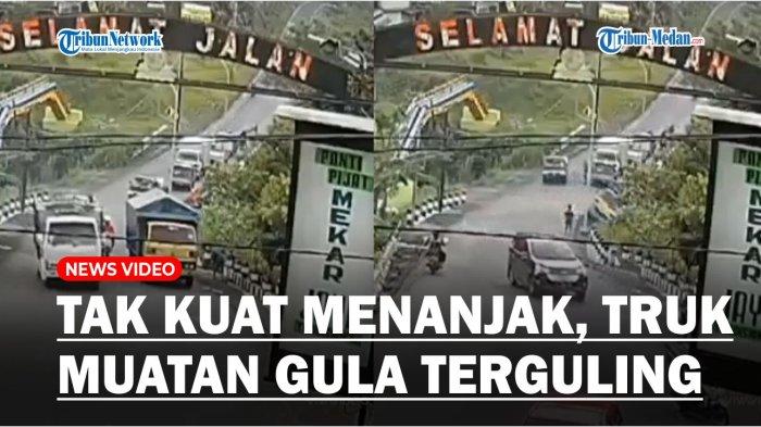 Tak Kuat Menanjak, Truk Muatan Gula Terperosok ke Jurang, Rugi Jutaan Rupiah - Tribun-medan.com