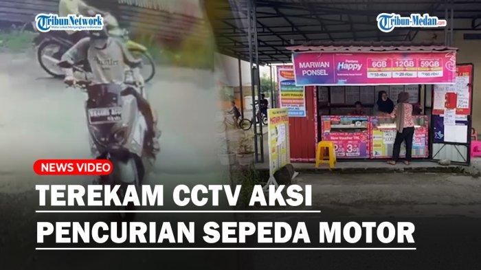 Terekam CCTV Aksi Seorang Pria Curi Motor di Depan Kios Ponsel, Sempat Disangka Pembeli oleh ...
