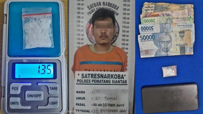 Polres Pematangsiantar Tangkap Residivis Miliki Sabu 1,35 Gram - Tribun-medan.com