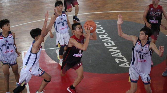 Tim Basket Putra 5x5 SMA Methodist Lubukpakam Melaju ke Babak Semifinal,Menang dari SMA Global ...