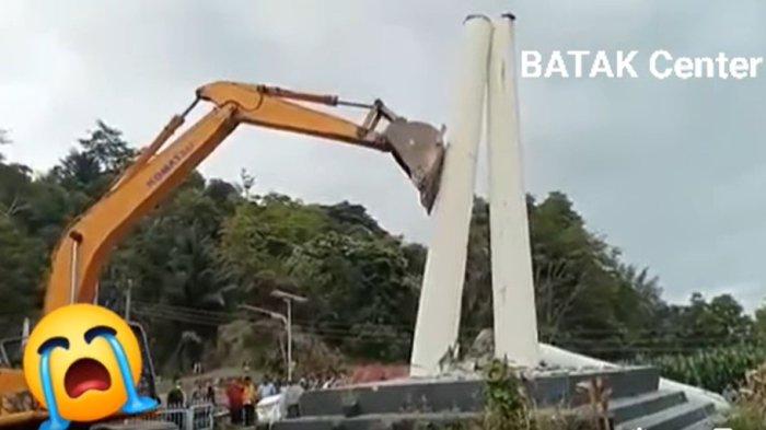MIRIS, Tugu Gultom Hutabalian di Kabupaten Samosir Dihancurkan Diduga Karena Perebutan Lahan ...