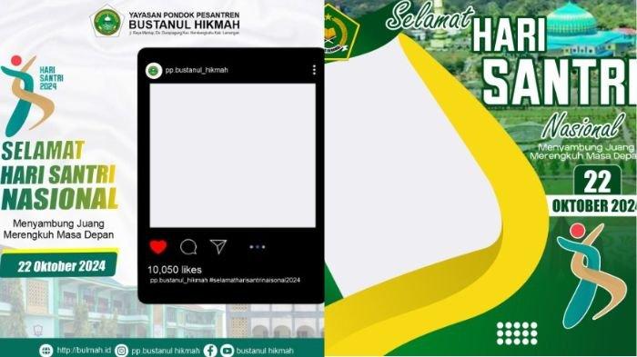 25 Twibbon Hari Santri 2024 Beserta 40 Poster dengan Desain Menarik - Tribun-medan.com