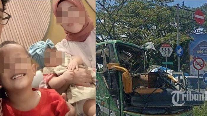 UNGGAHAN Riski Agustini Lubis Sebelum Tewas Disorot, Ibu Korban Kecelakaan Bus ALS Bersama 2 ...