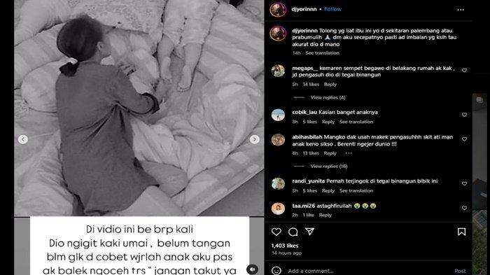 VIRAL Balita Dianiaya Pengasuh di Palembang, Tubuh Penuh Lebam Gigitan, Pelaku Kabur Usai ...