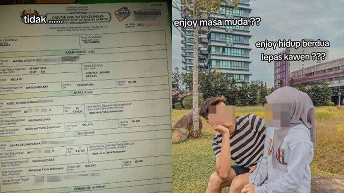VIRAL Pasangan TikTokers Pamer Akta Kelahiran Anak, Netizen Salfok Ibu Baru 17 Tahun, Ayah 15 ...