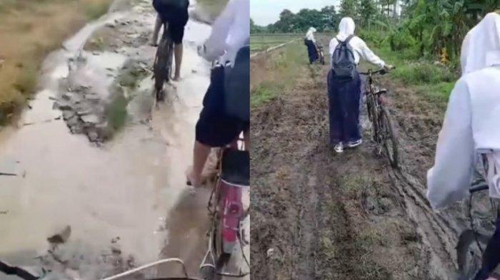 VIRAL Siswi SMP Kirim Video Minta Prabowo Perbaiki Jalan, ke Sekolah ...