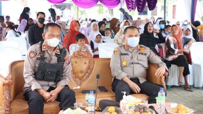 Tinjau Vaksinasi Anak di Paya Bakung Kapolres Pelabuhan Belawan Semangati Anak - Tribun-medan.com
