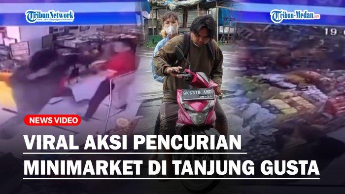 Aksi Pencurian Minimarket di Tanjung Gusta Terekam CCTV, Pelaku Juga Aniaya Pegawainya - Tribun ...