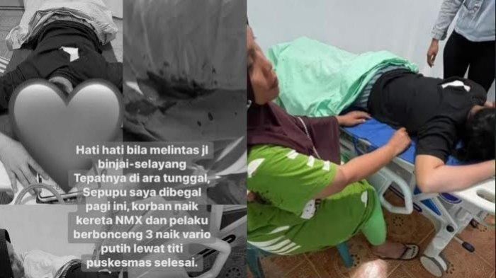 Viral Ibu dan Anak jadi Korban Begal di Jalan Binjai-Selayang, Korban ...