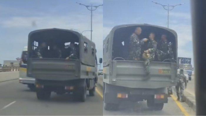Viral Truk Rombongan TNI Dihadang Mini Bus di Fly Over Amplas, Kodam I ...