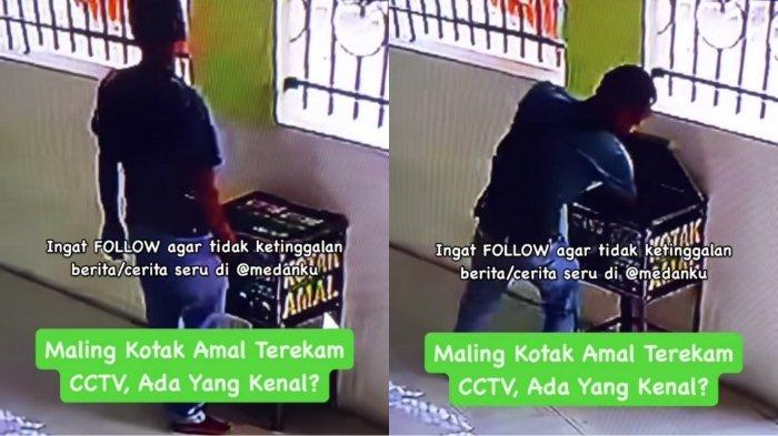 Viral Pria Santai Mencuri Isi Kontak Amal di Masjid Jalan Mustafa Medan, Wajah Pelaku Terekam ...