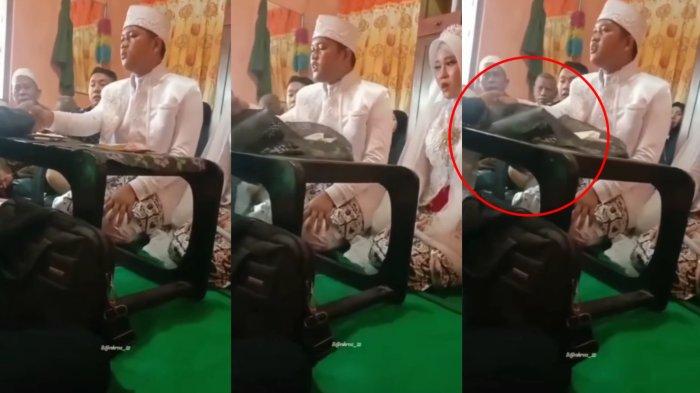 Viral Pengantin Pria Pecahkan Kaca Meja saat Momen Ijab Kabul, Penghulu dan Saksi Kaget - Tribun ...