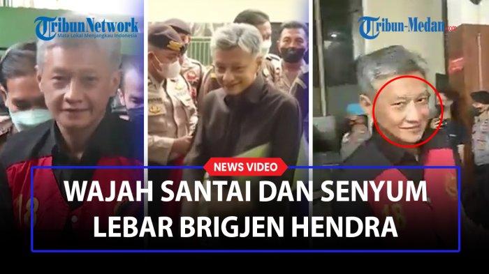Wajah Santai dan Senyum Lebar Brigjen Hendra saat Hadiri Sidang Lanjutan Obstruction of Justice ...