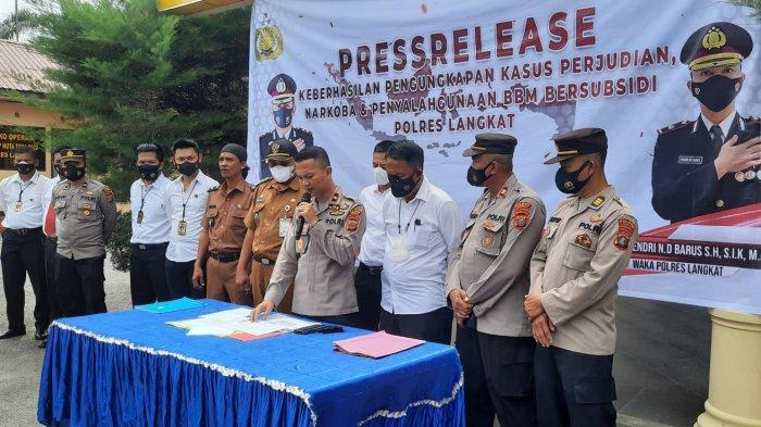 Januari-Agustus 2022, Polres Langkat Tangkap 13 Bandar Judi, Sita 12 Kg ...