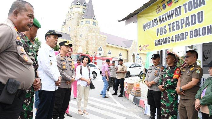 Wakil Bupati Samosir Bersama Forkopimda Monitoring Pos Pelayanan Idulfitri 1445 H - Tribun-medan.com