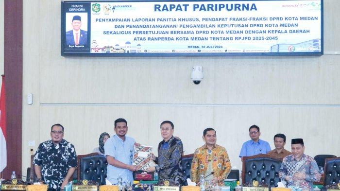DPRD dan Pemko Medan Setujui Ranperda RPJPD jadi Perda - Tribun-medan.com