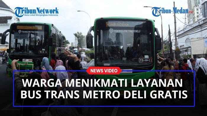 Mumpung Masih Gratis, Warga Manfaatkan Bus Trans Metro Deli Disaat ...