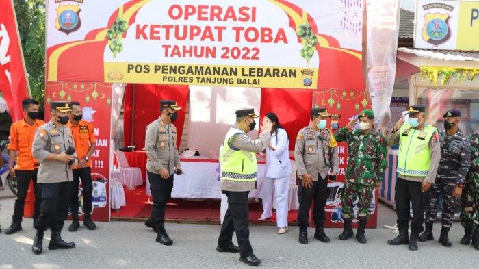 Kapolres Tanjungbalai Tinjau Pos PAM Hari Raya Idul Fitri 1443 H - Tribun-medan.com