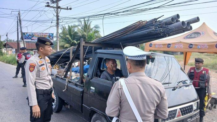 Polres Labuhanbatu Tertibkan Knalpot Brong & Kendaraan Over Dimensi dalam Operasi Keselamatan ...