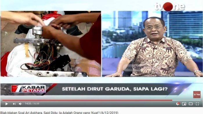 Ari Askhara Dipecat dari Dirut Garuda, Said Didu Bahas 5 Tugas BUMN ...