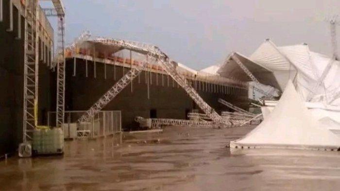 Jelang Gelaran Ajang Formula E Jakarta, Atap Tribun Penonton Ambruk ...