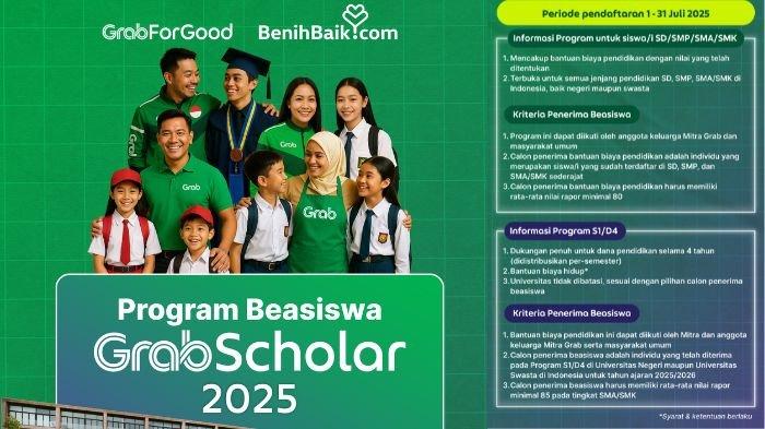 Beasiswa Grab 2025, Ini Syarat dan Link Pendaftarannya - Tribun-medan.com