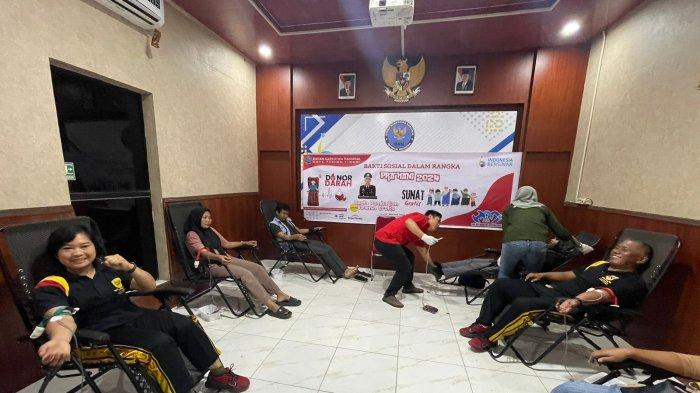 Perlawanan Terhadap Narkoba, Batalyon B Sat Brimob Polda Sumut Isi Pra HANI dengan Berdonor ...