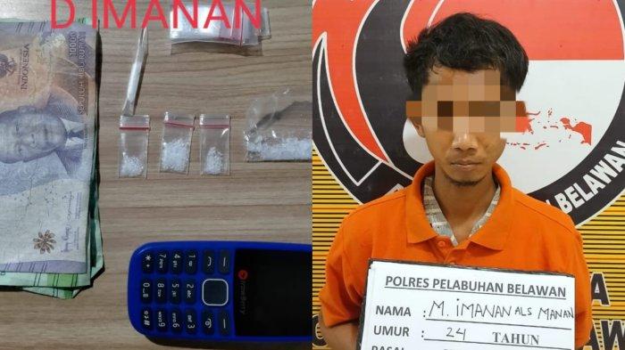 Sat Narkoba Polres Pelabuhan Belawan Tangkap Pengedar di Tanah 600 Belawan - Tribun-medan.com