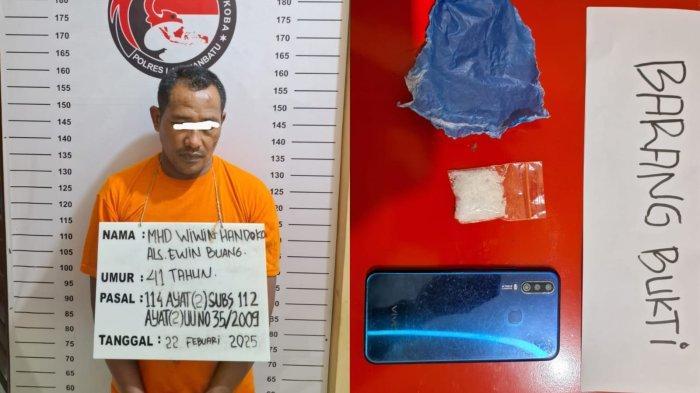 Satresnarkoba Polres Labuhanbatu Tangkap Residivis Pengedar Sabu - Tribun-medan.com