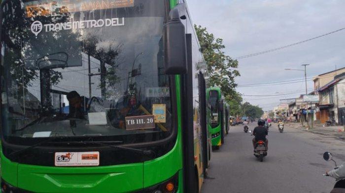 Koridor Belawan dan Pinang Baris Bus Trans Metro Deli Beri Resmi ...