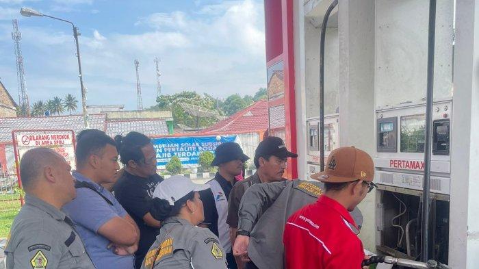 Unit III Tipidter Sat Reskrim Polres Samosir Melakukan Pengecekan ke SPBU Pangururan - Tribun ...