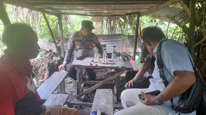Polsek Bilah Hulu Grebek Kampung Narkoba Di Gunung Salamat, Dua Gubuk Dibongkar - Tribun-medan.com