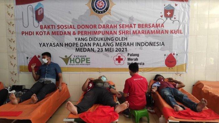 PMI Butuh 200 Kantung Darah Setiap Hari, PHDI Gelar Bakti Sosial Donor Darah - Tribun-medan.com
