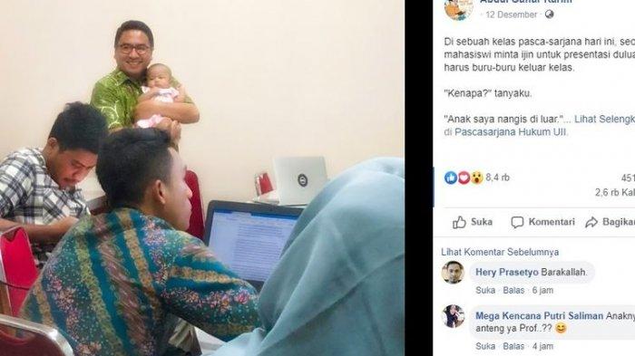 Ini Penjelasan Dosen Kenapa Dirinya Gendong Bayi di Kelas saat Proses Belajar dan Mengajar ...