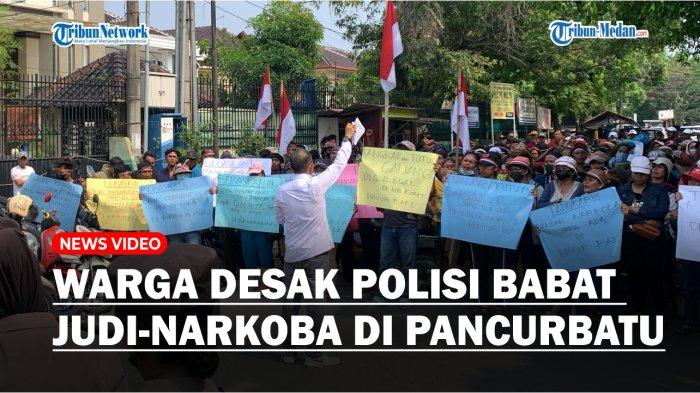 Bawa Bendera Merah Putih Geruduk Polrestabes, Warga Desak Polisi Babat Judi-Narkoba di ...