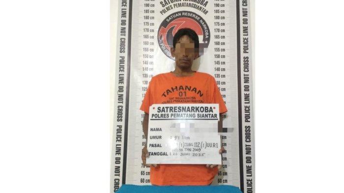 Polres Pematangsiantar Tangkap Residivis Pengedar Sabu di Jalan Pematang - Tribun-medan.com