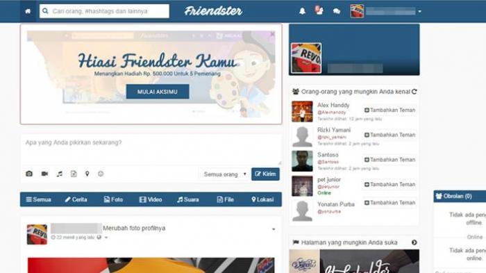 Friendster Bangkit Lagi, Berikut Link dan Informasi Lengkapnya - Tribun ...