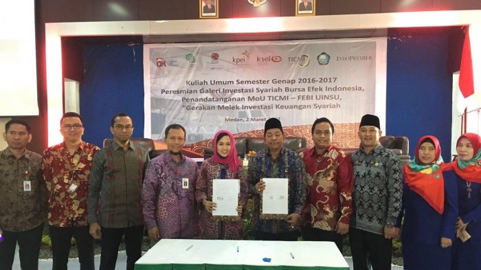 Bursa Efek Indonesia Resmikan Galeri Investasi Syariah Pertama di Sumut - Tribun-medan.com