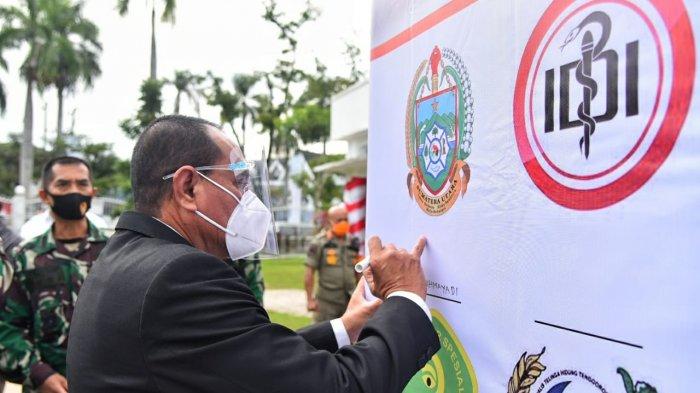 BREAKING NEWS: Gubernur Sumut Terapkan Sanksi Denda Rp 100 Ribu pada Warga tak Pakai Masker ...