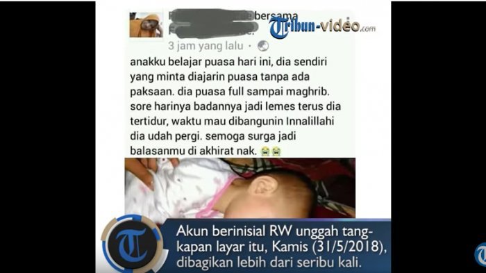 Viral Bayi Meninggal usai Berpuasa Sehari Penuh, Ternyata Hoax dan Inilah Fakta Sebenarnya ...