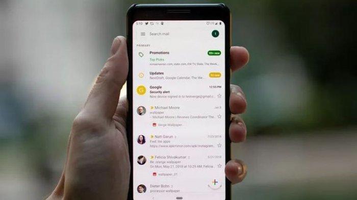 Gmail di Android Punya Tampilan Baru, Jadi Serba Putih - Tribun-medan.com