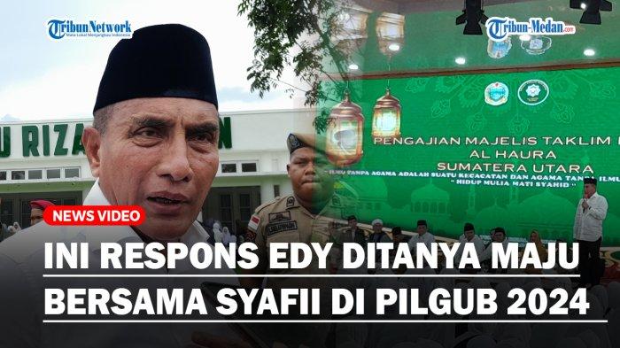 Jawaban Gubernur Edy Rahmayadi saat Ditanyai Dirinya akan Maju dengan Romo Syafii Pada Pilgub ...