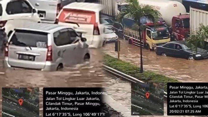 JALAN Tol Jakarta-Cikampek Tergenang Banjir, 75 RW di Jakarta Dikepung Banjir, Gubernur Anis ...