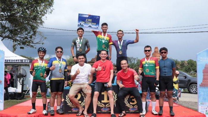 Taklukkan Jarak 126 KM, Tim Gowes Polda Sumut Raih Juara II Tour De Muara Takus - Tribun-medan.com