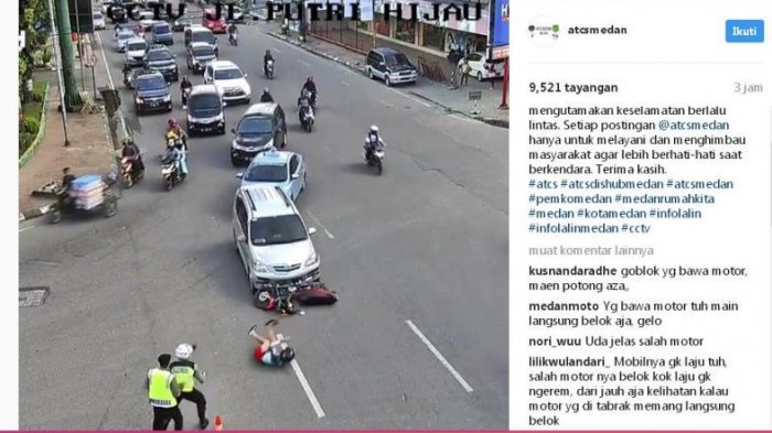 Ngeri, Pengendara Mobil Tabrak Pengendara Motor, Polantas Ini Melihat Langsung Tragedi Itu ...